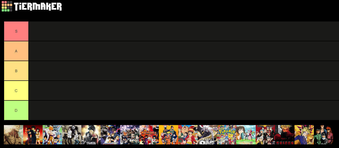 Tier list Anime Rumble - Nerd Daddies